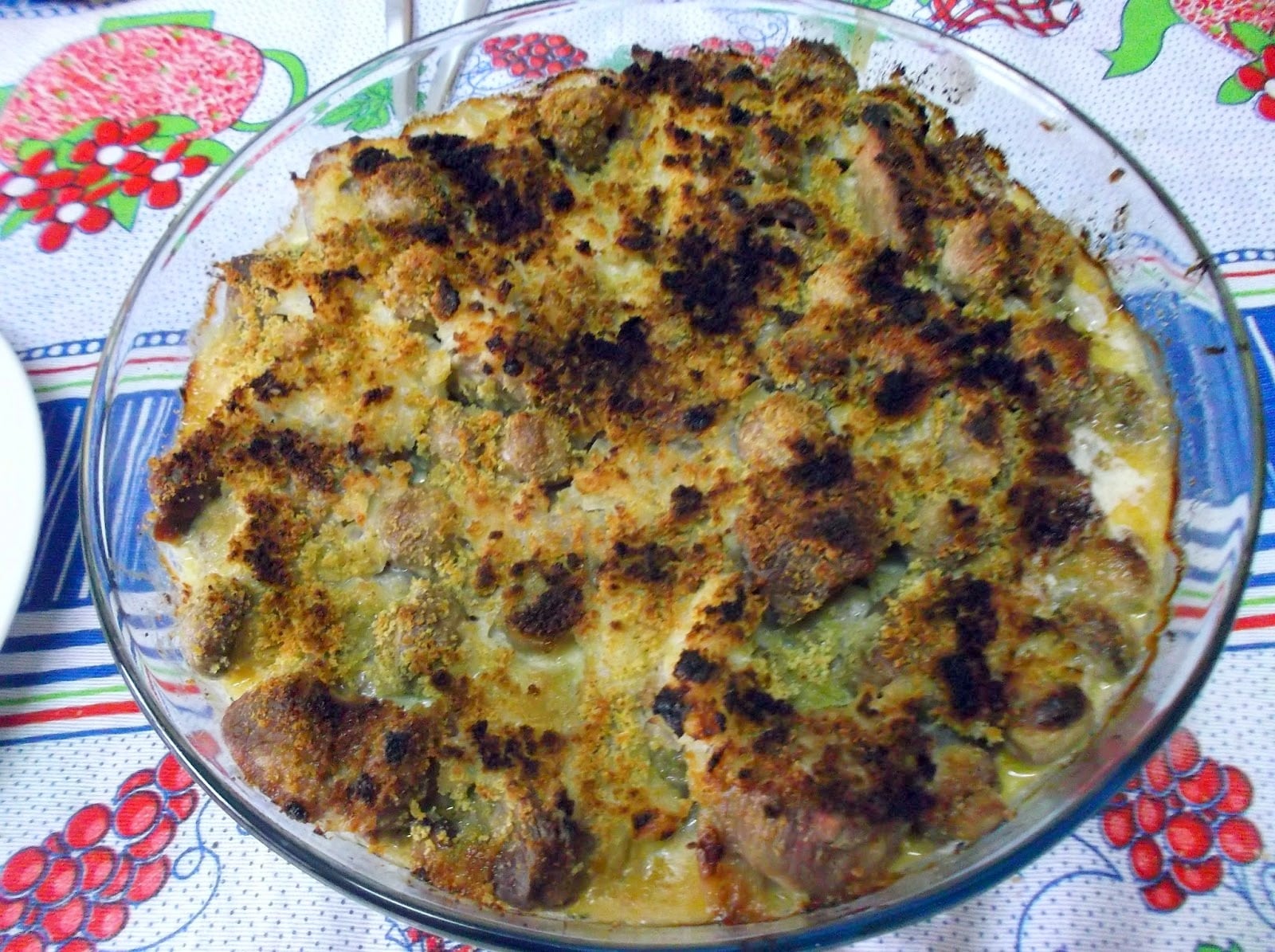 Lombo de Vaca Gratinado com Cogumelos • Livro de Culinária