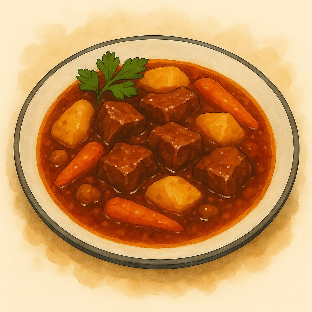 Gulash Húngaro • Hungarian Goulash • Livro de Culinária